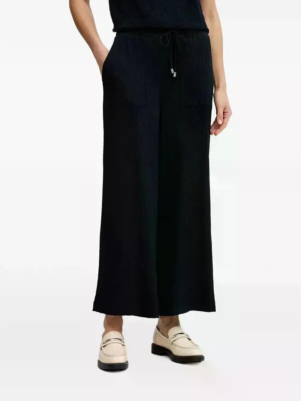 Joseph Ribkoff Crinkled-effect Drawstring Palazzo Pants