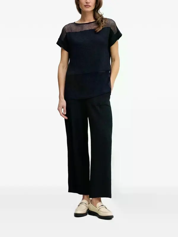 Joseph Ribkoff Crinkled-effect Drawstring Palazzo Pants