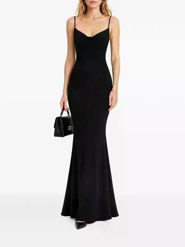 HAMZA Riviera Lace-panel Maxi Dress