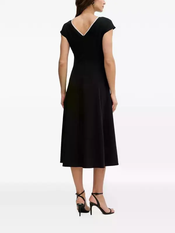 Joseph Ribkoff Midi Dress With Ring Buckle Detail