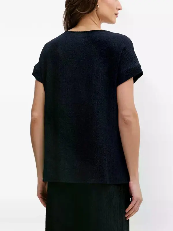 Joseph Ribkoff Mesh-panel Textured Top