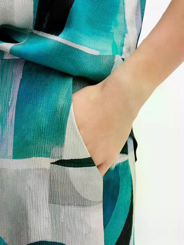 Joseph Ribkoff Abstract-print Palazzo Pants