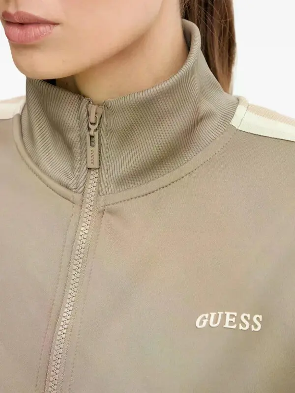 Guess Zip Striped Top