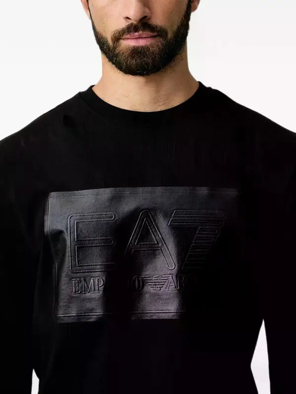EA7 Crew-neck Cotton Sweatshirt