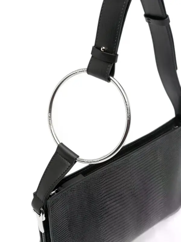 DONDUP Ring-handle Lizard-effect Tote Bag