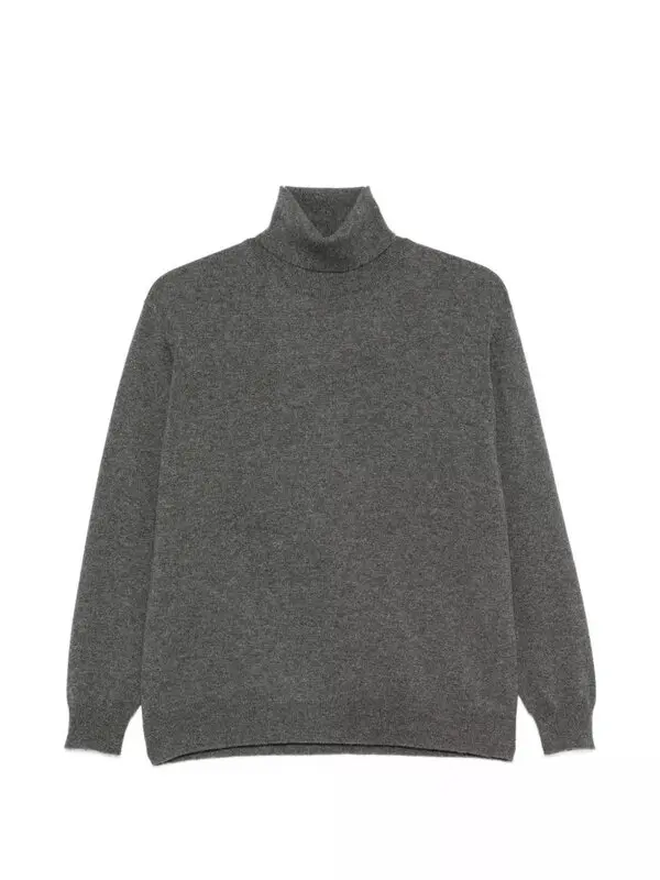 Brunello Cucinelli Roll-neck Cashmere Knit - Grey
