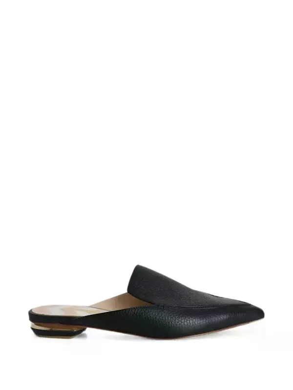 NICHOLAS KIRKWOOD Beya Pointed-toe Leather Mules - Black
