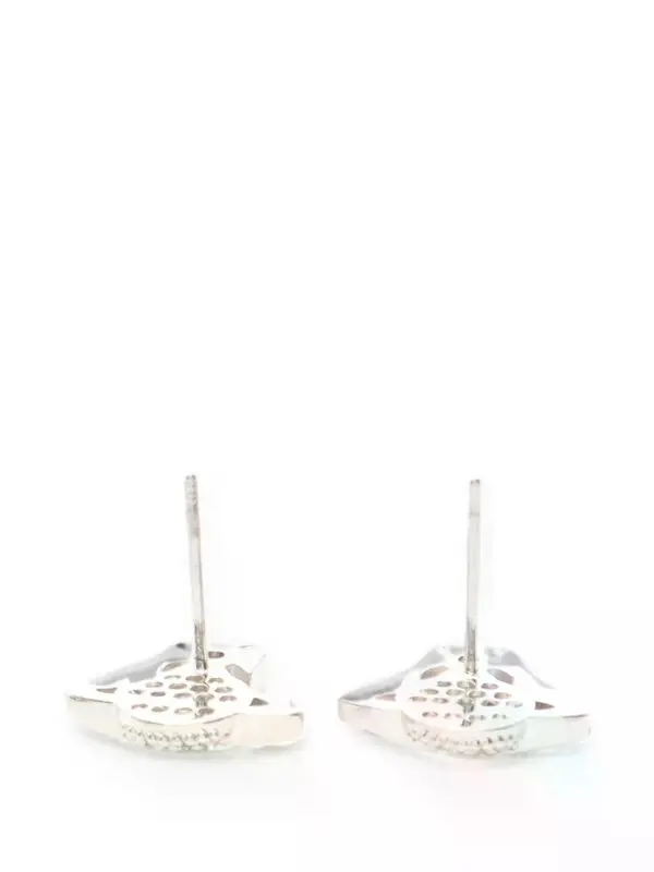 VIVIENNE WESTWOOD Tamia Rhinestone Embellished Earrings - Silver