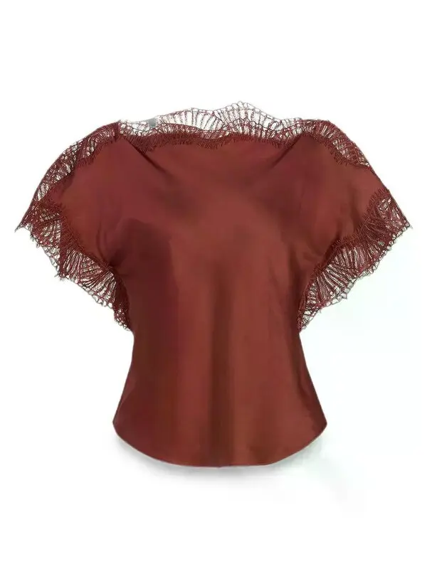 A.L.C. Luna Lace-trimmed Top