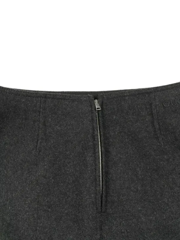 Gucci 2010s Zip-fastening Midi Skirt
