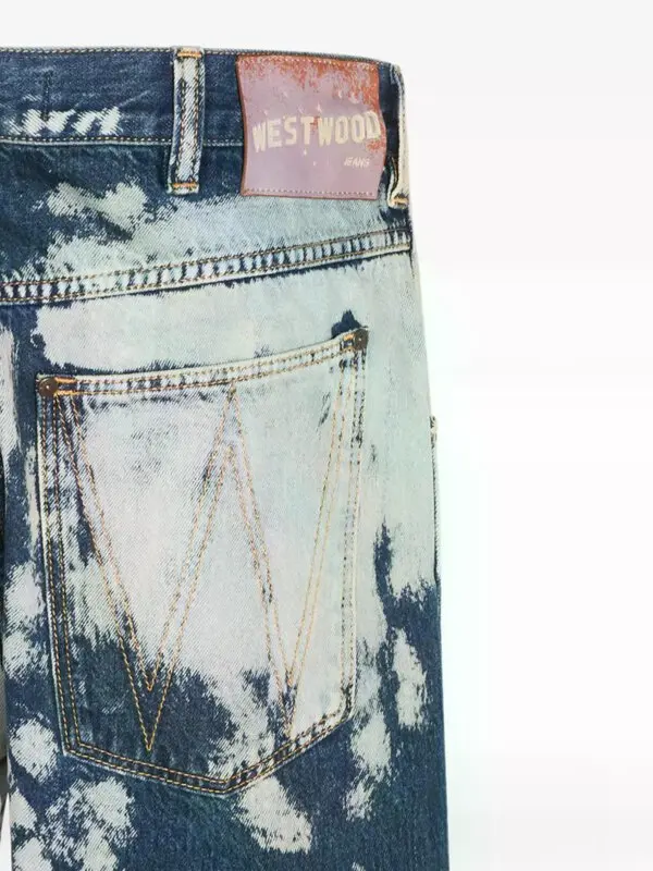 VIVIENNE WESTWOOD Bleach-effect Straight-leg Jeans