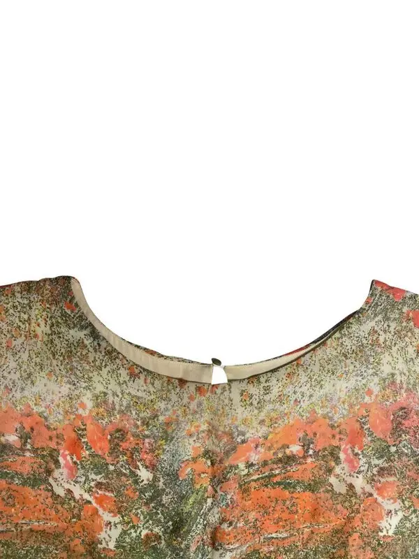 Alice + Olivia Sleeveless Boat-neck Floral Print Dress