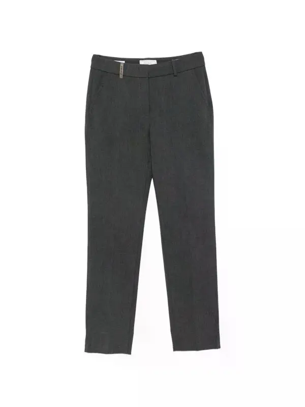 Peserico Straight-leg Tailored Trousers - Grey