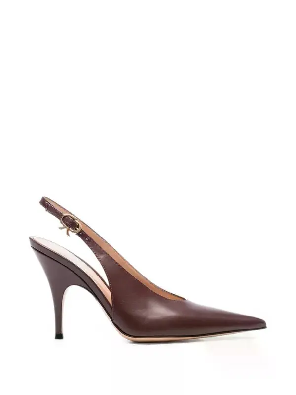 GIANVITO ROSSI Sofia Pointed-toe Mules - Brown