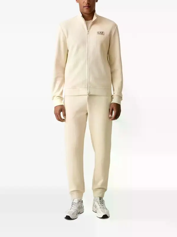 EA7 Logo-patch Zip-up Sweater