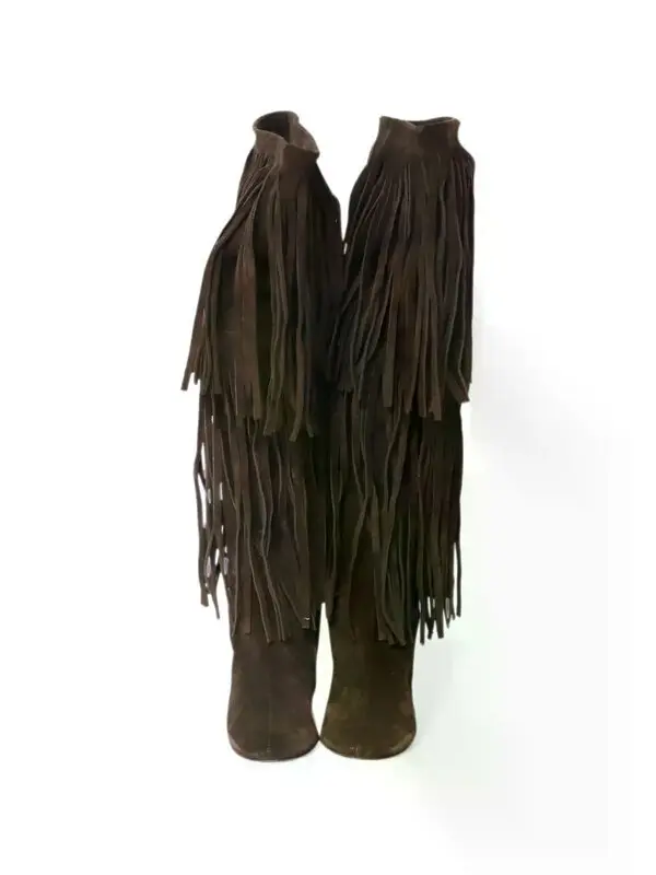 Chloé Fringe-trim Knee-high Boots