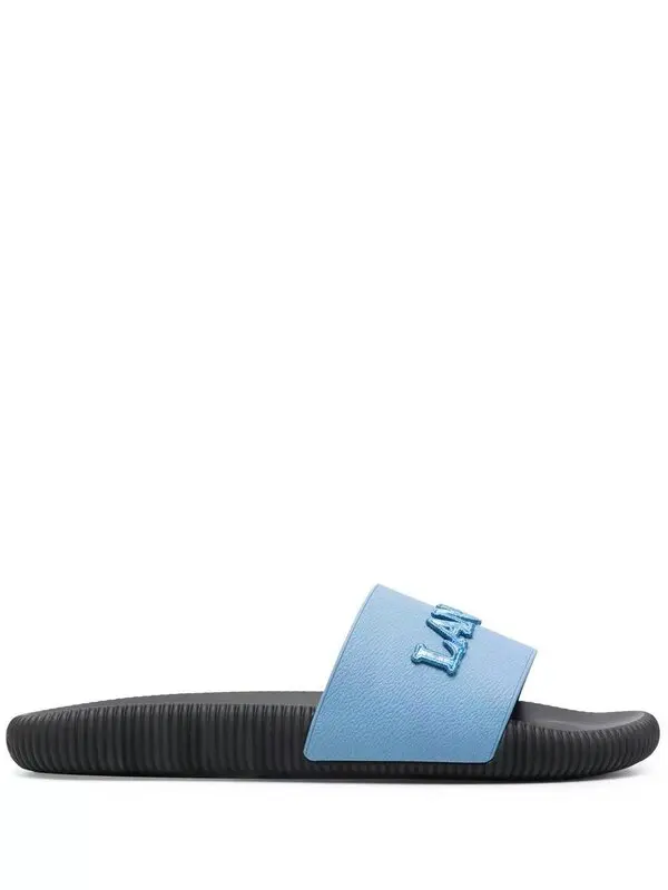 LANVIN Logo-patch Slip-on Sandals