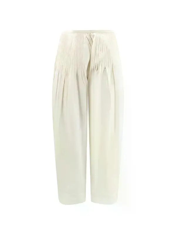 LAMRONS Pleated Wide-leg Trousers