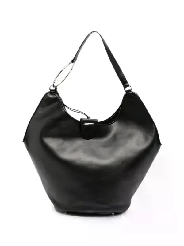 DONDUP Ring-handle Leather Shoulder Bag
