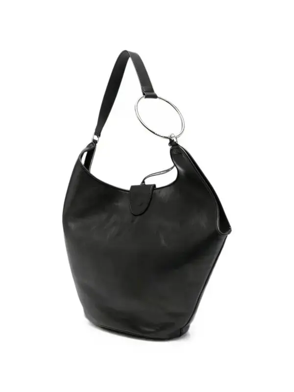 DONDUP Ring-handle Leather Shoulder Bag