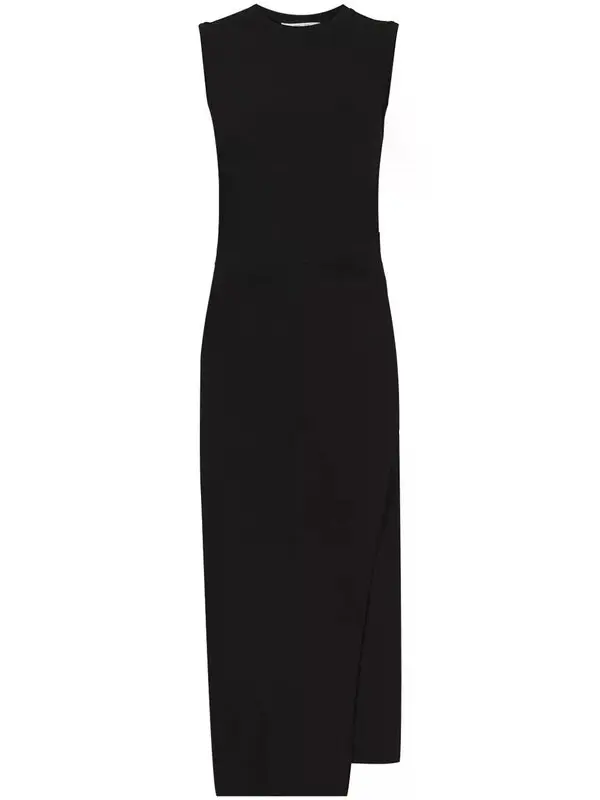 Proenza Schouler White Label Asymmetric Jersey Midi Dress - Black