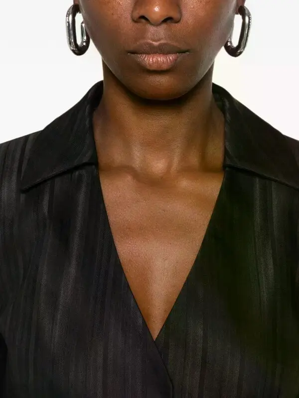 DONDUP Pinstripe-pattern Cropped Blazer