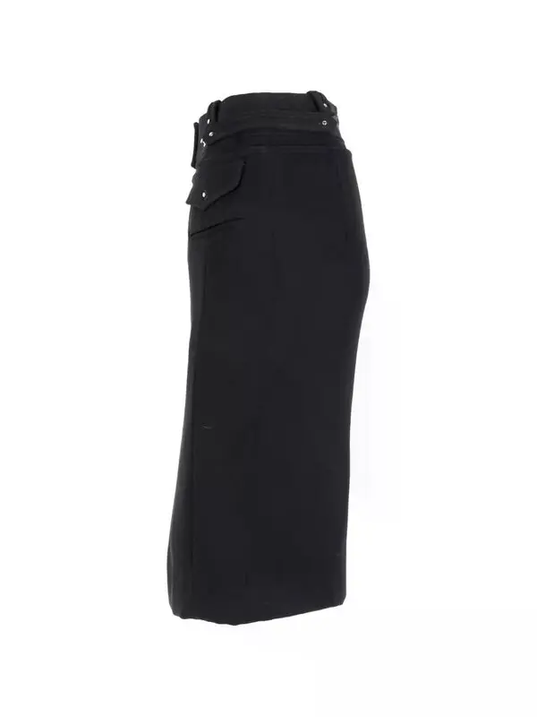 Altuzarra Waistband-detail Midi Skirt - Black