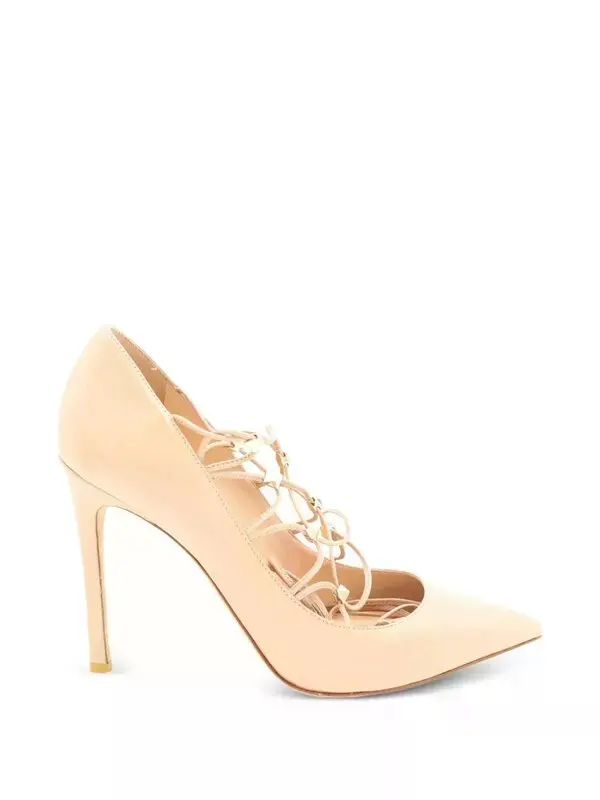 MARIO VALENTINO VINTAGE Gladiator Lace-up Pumps - Brown