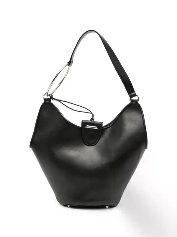 DONDUP Ring-detail Leather Shoulder Bag