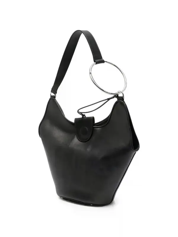 DONDUP Ring-detail Leather Shoulder Bag