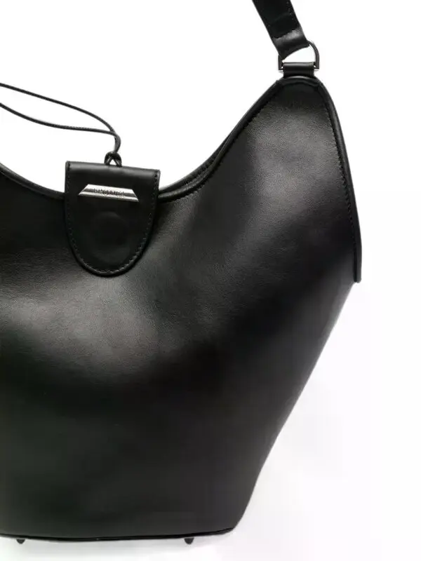 DONDUP Ring-detail Leather Shoulder Bag