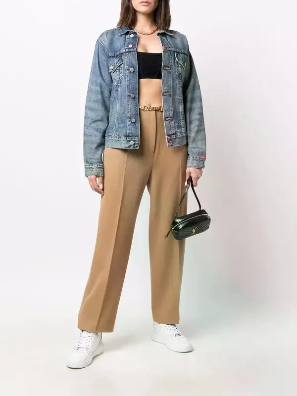 Celine 1980s Pre-owned Chain-detail Tailored Trousers