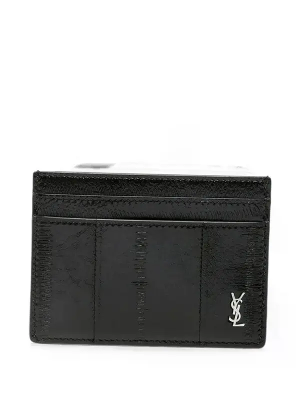 Saint Laurent Logo-plaque Wallet - Black