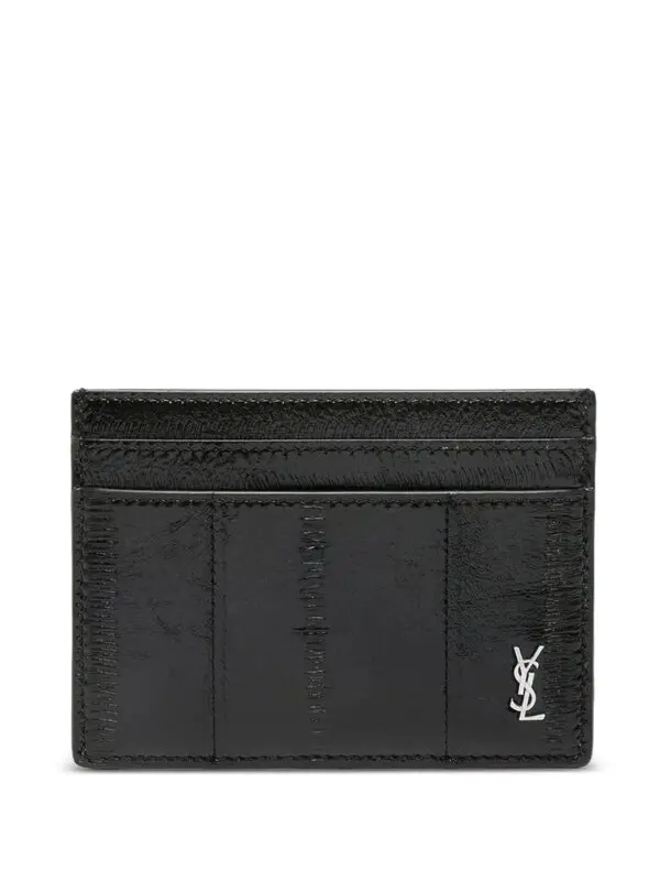 Saint Laurent Logo-plaque Wallet - Black