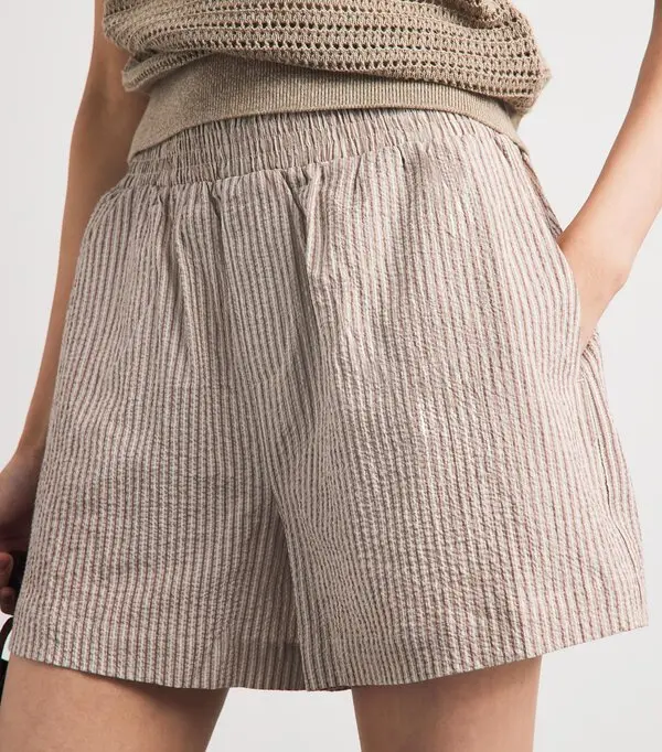 Varley Cotton Stripe Darina Shorts