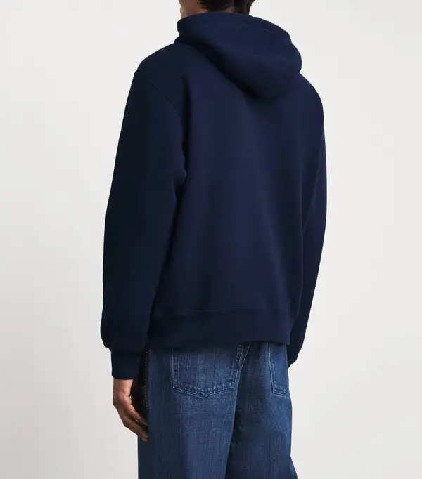 JW Anderson Cotton Zip-up Hoodie - Blue