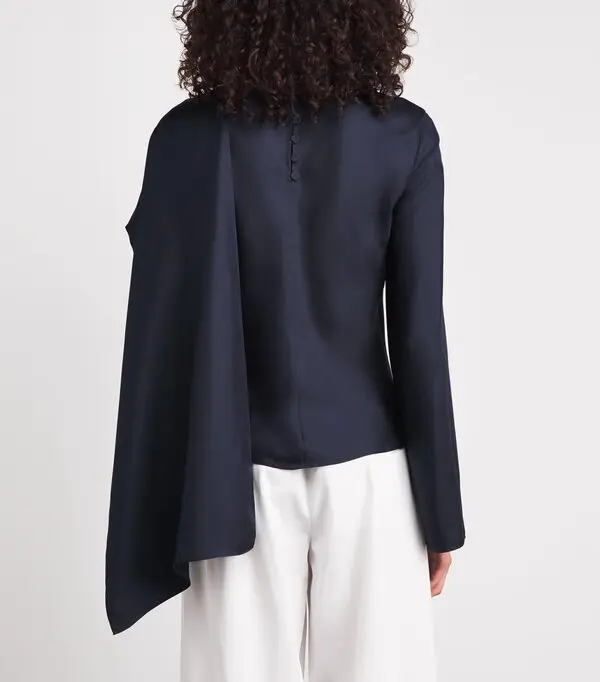 RÓHE Silk Foulard Top