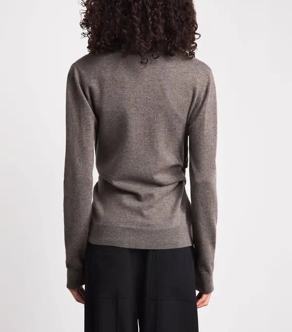 RÓHE Stretch-wool Twisted Cardigan