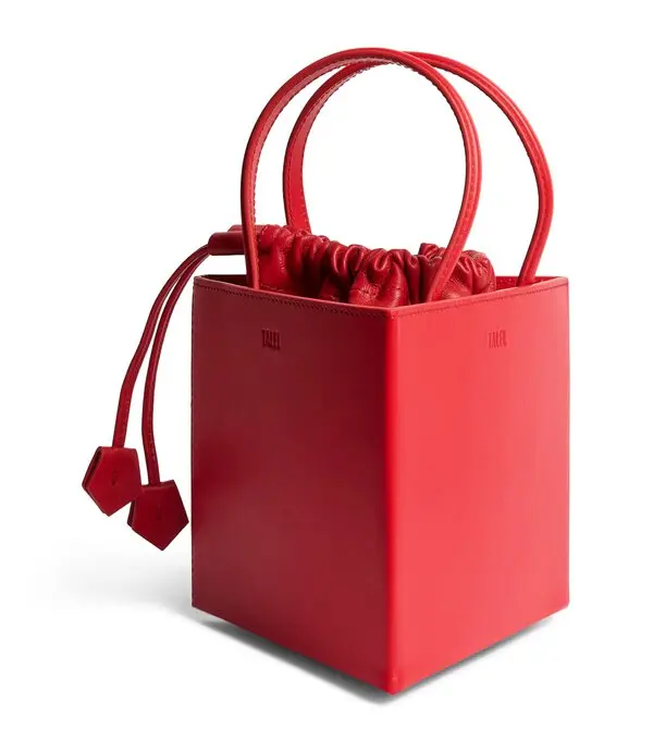 TALEL PARIS Leather Triangle Top-handle Bag