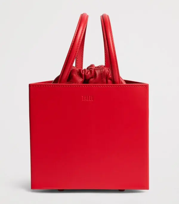 TALEL PARIS Leather Triangle Top-handle Bag