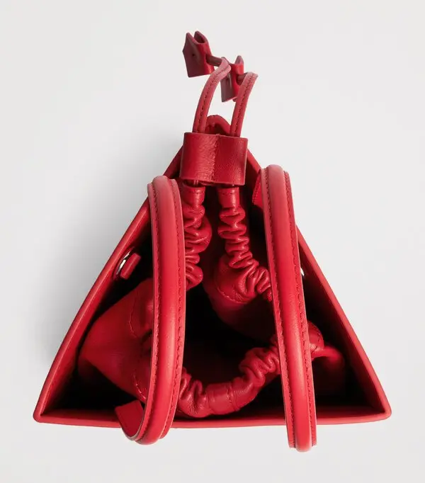 TALEL PARIS Leather Triangle Top-handle Bag
