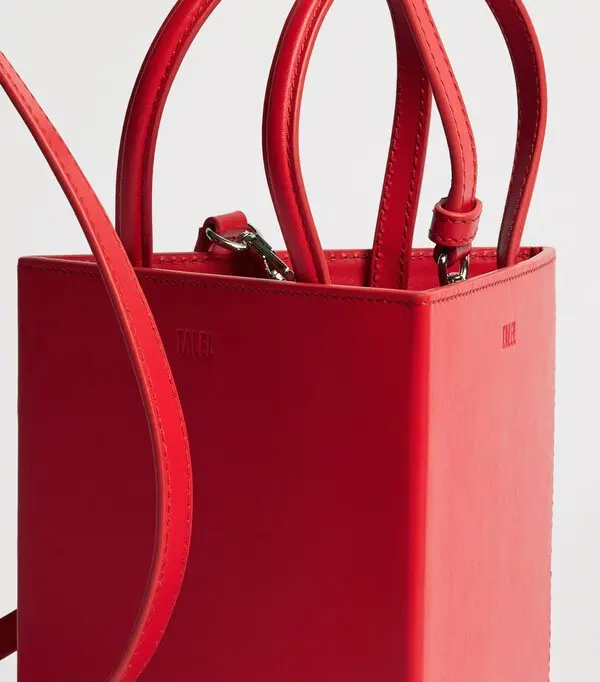 TALEL PARIS Leather Triangle Top-handle Bag