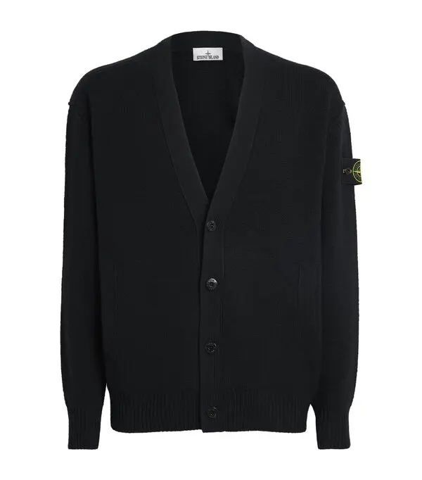 Stone Island Virgin Wool Compass Cardigan