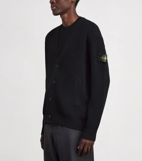 Stone Island Virgin Wool Compass Cardigan