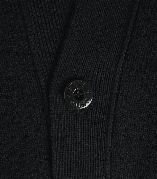 Stone Island Virgin Wool Compass Cardigan