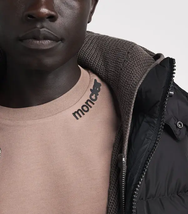 Moncler Cotton Embroidered Logo T-shirt