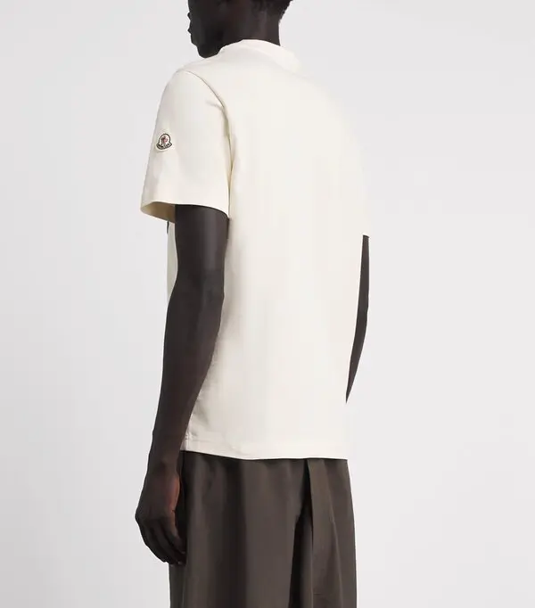 Moncler Cotton Denim-pocket T-shirt