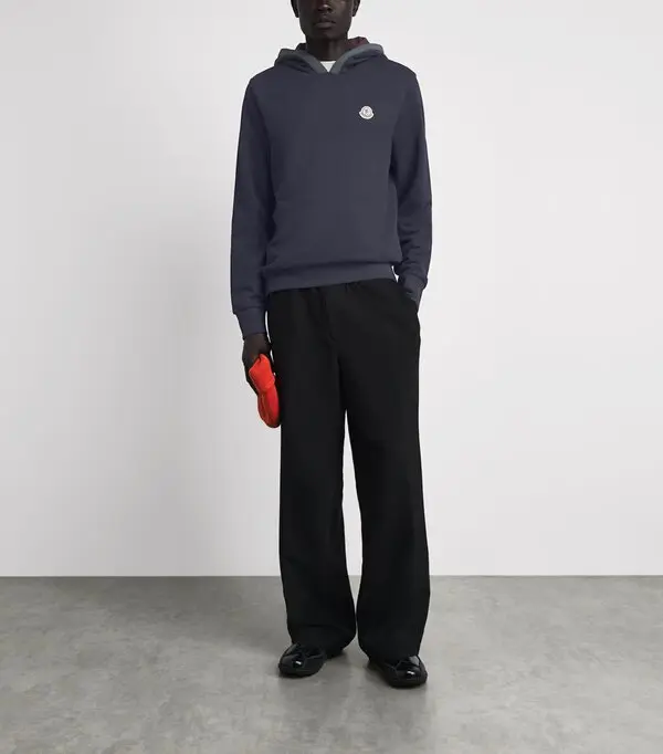 Moncler Cotton Logo Patch Hoodie