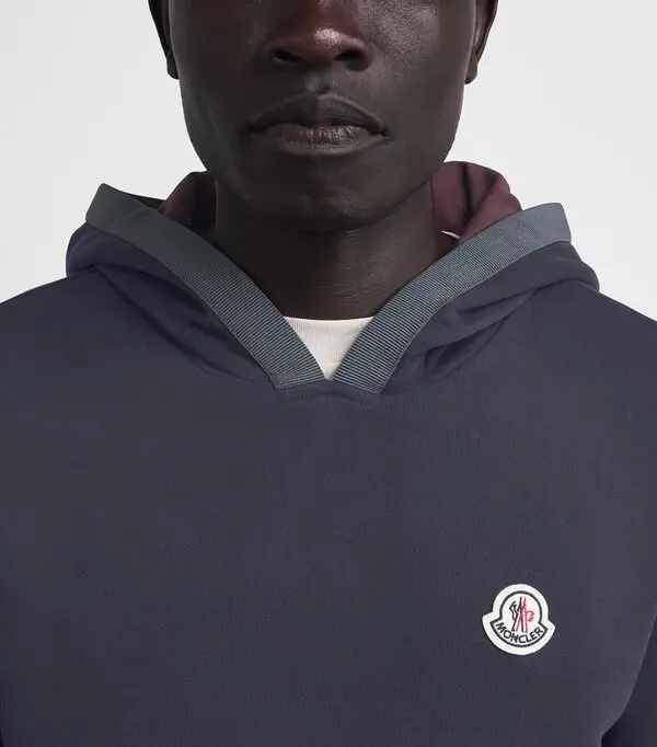 Moncler Cotton Logo Patch Hoodie