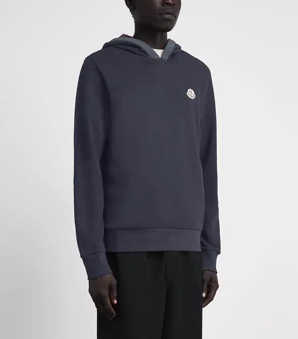 Moncler Cotton Logo Patch Hoodie